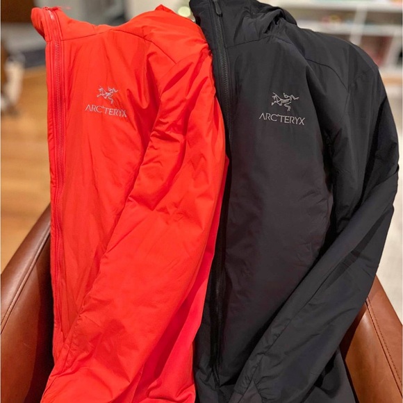 Arc'teryx | Jackets & Coats | Arcteryx Atom Red And Black Hoody Jacket ...